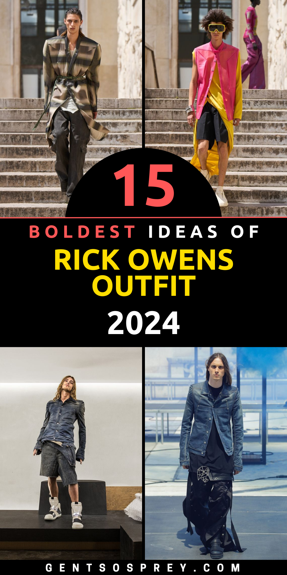 15 Bold Rick Owens Outfit Ideas for the Fashion-Forward Man in 2024