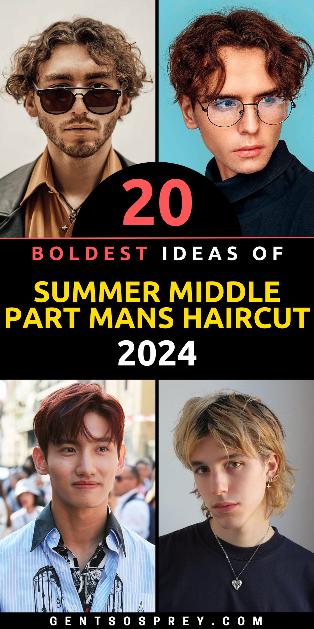 Discover the Hottest Men's Summer Hairstyles 2024: Middle Part ...