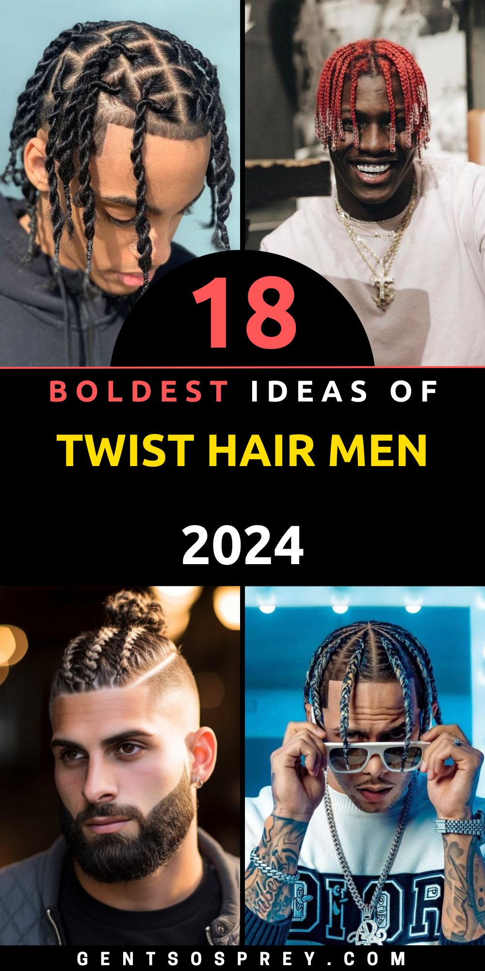 Explore Top 18 Twist Hairstyles for Men in 2024: Bold Twists, Undercuts ...