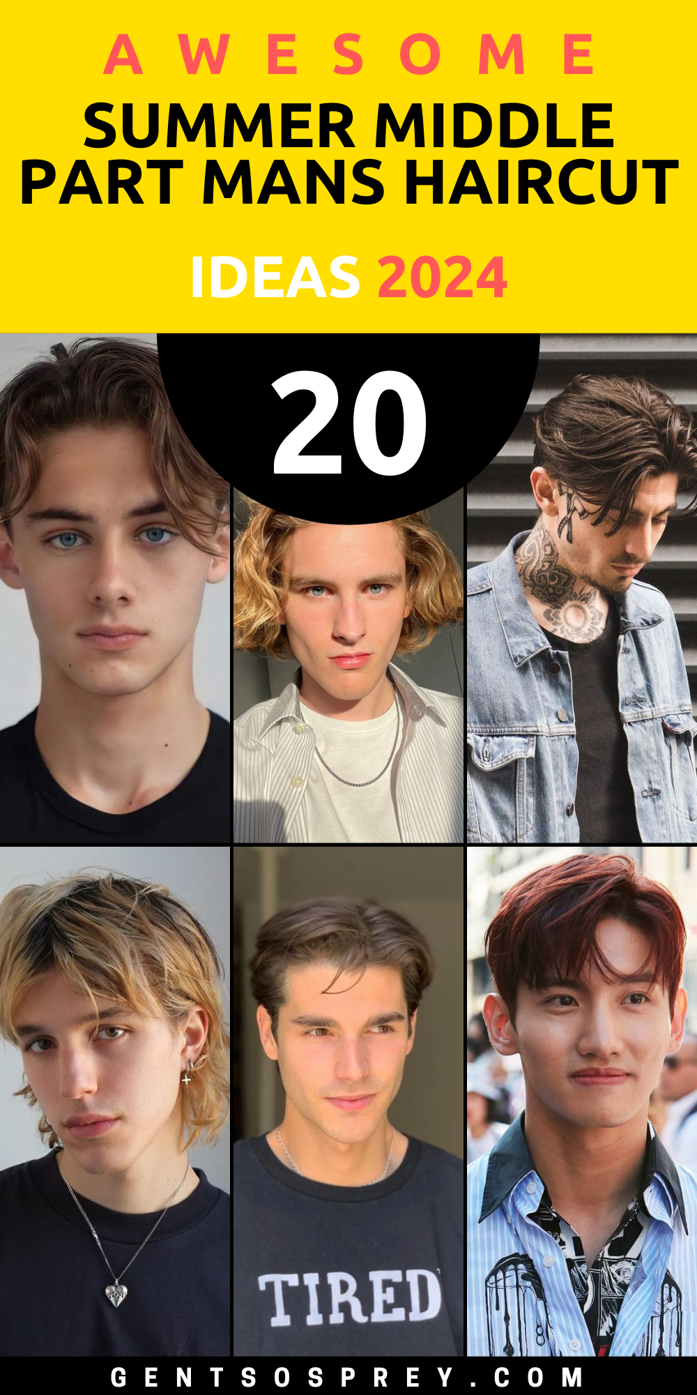 Discover the Hottest Men's Summer Hairstyles 2024: Middle Part ...