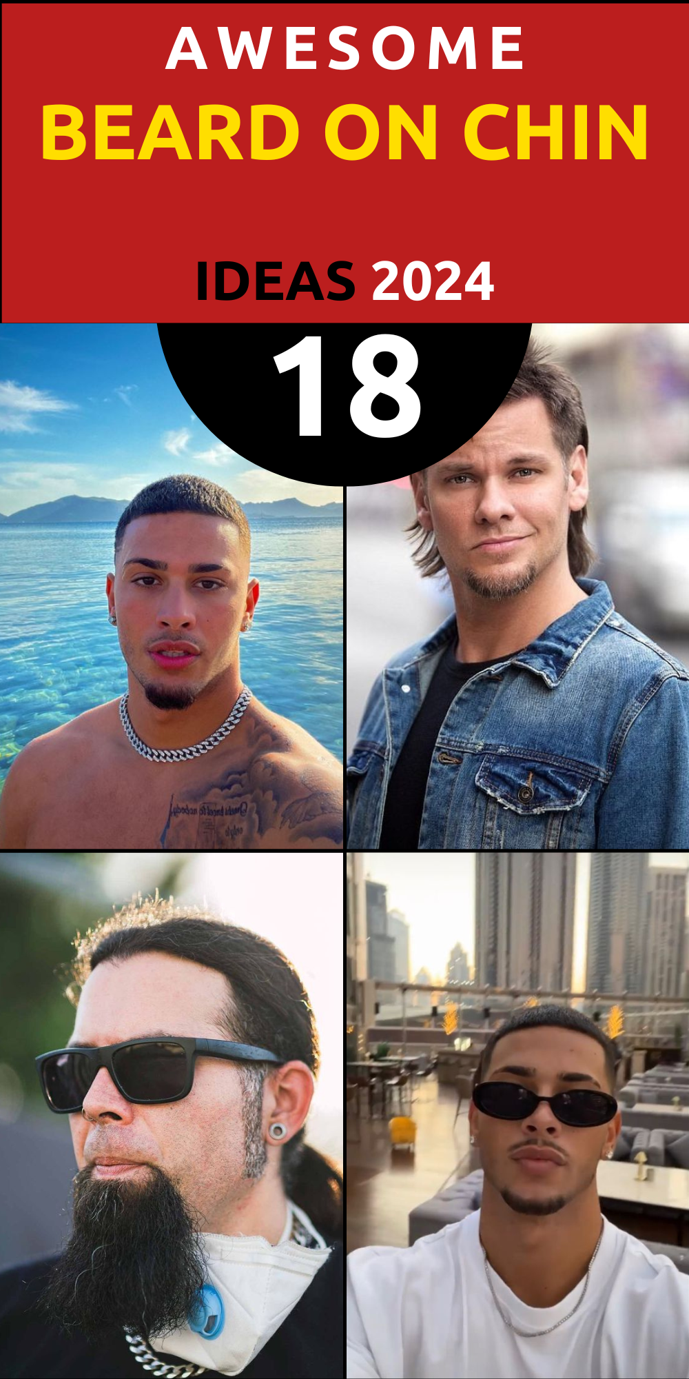 Explore 2024's Top 18 Chin Beard Styles - From Bold Statements to Subtle Elegance