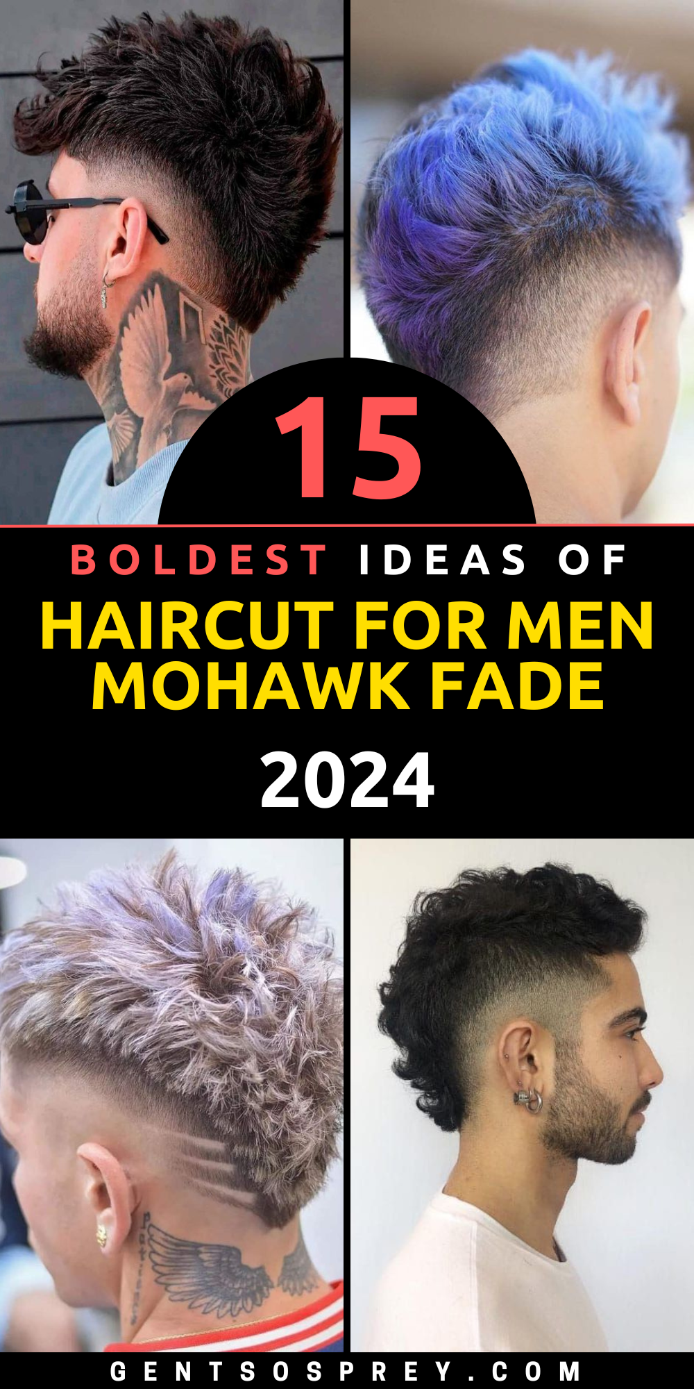 Top 15 Mohawk Fade Haircuts for Men in 2024: Trendy Styles for Bold ...
