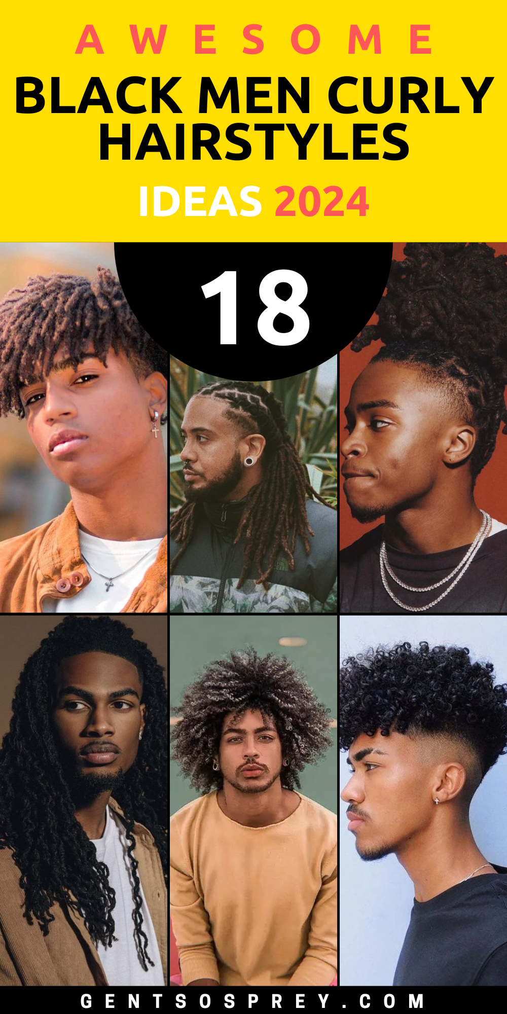 2024 Trendsetting Curly Hairstyles for Black Men: Natural, Fades, and ...