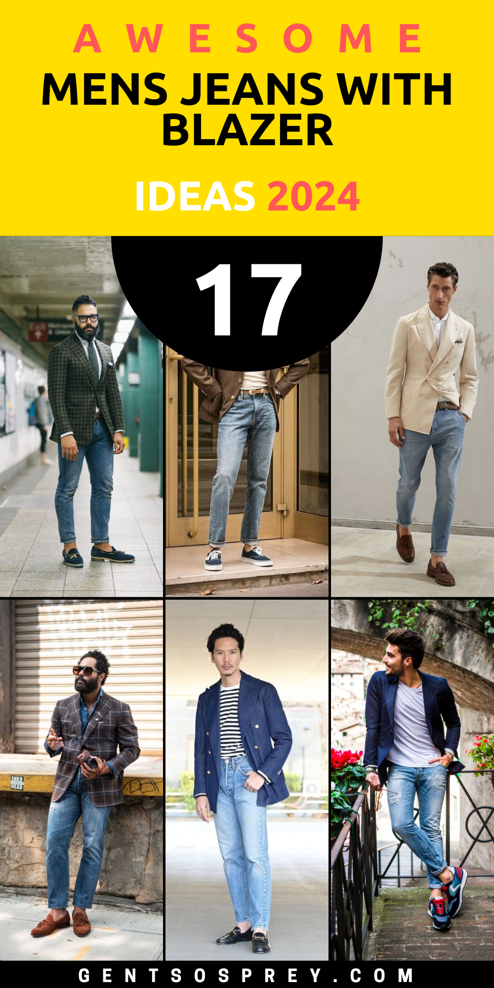 Men's 2024 Guide to Jeans and Blazers: 17 Stylish Outfit Ideas for ...