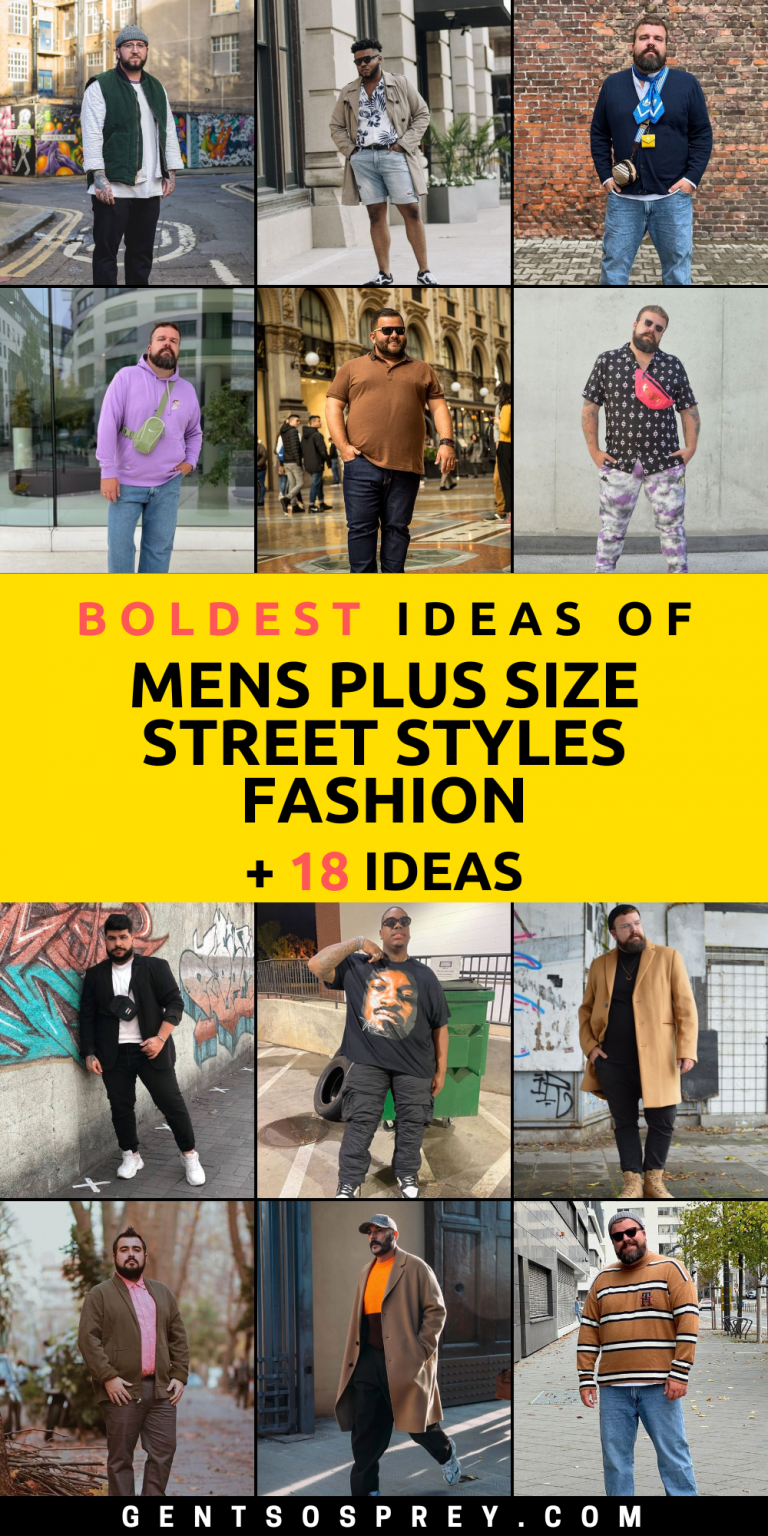 18 Men's Plus Size Fashion Street Style Ideas for 2024
