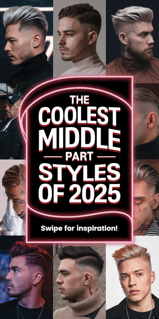 Top 25 Middle Part Hairstyles for Men 2025 – Wavy, Straight, Layered ...