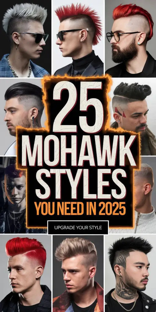 25 Ideas for Mohawk Hairstyles for Men in 2025: Edgy, Modern & Trendy Looks