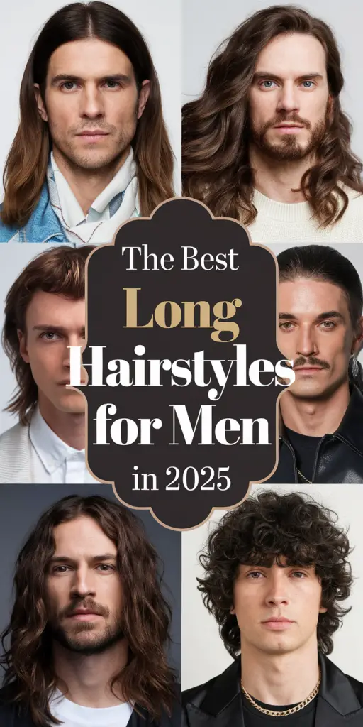 Best 26 Long Hairstyles for Men in 2025: Curly, Straight, Layered ...
